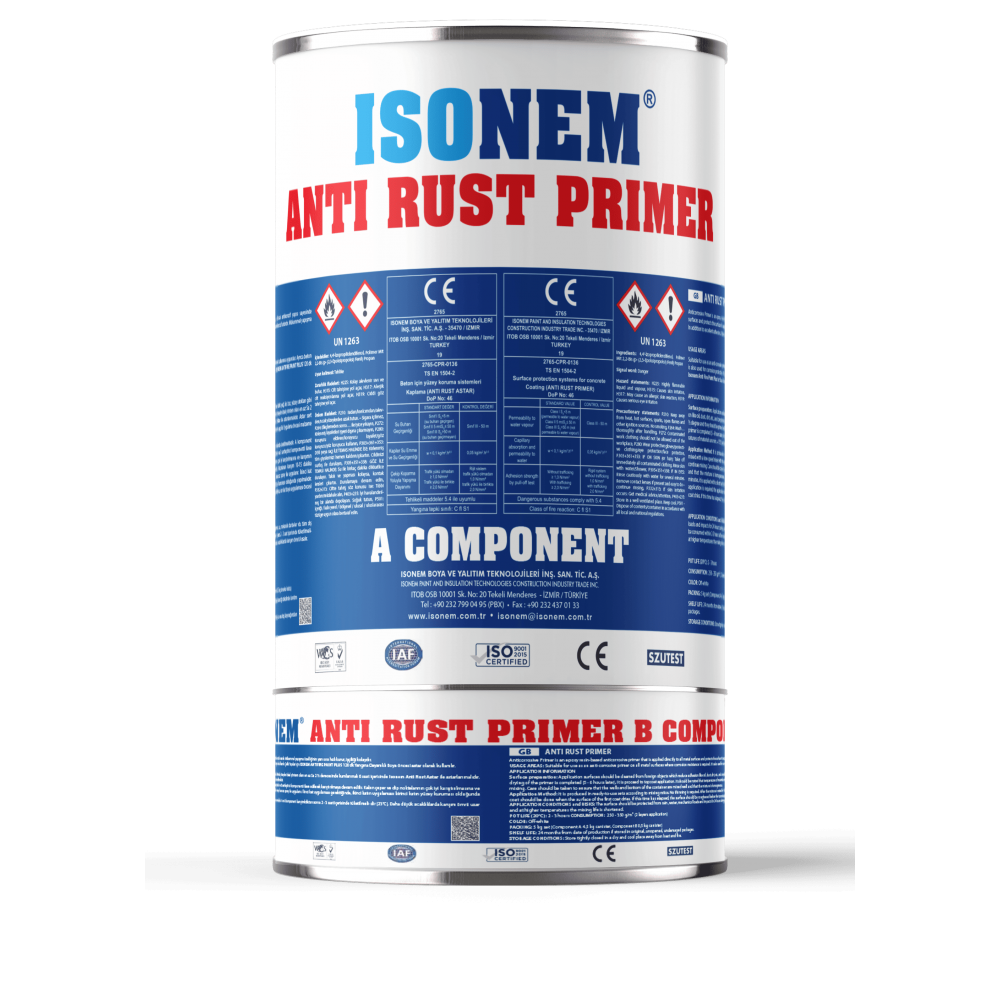 ANTI RUST PRIMER - Çelik Yüzeyler için Antikorozif Astar